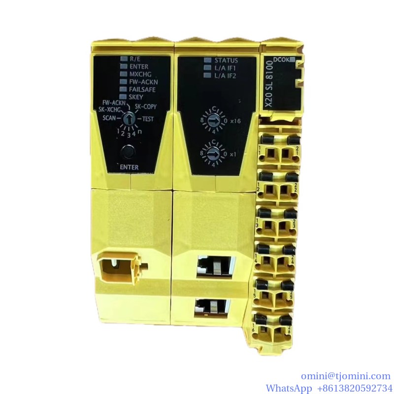 X20SL8100 openSAFETY manager for up to 100 SafeNODEs Safety technology | B&R of N.B&R Product